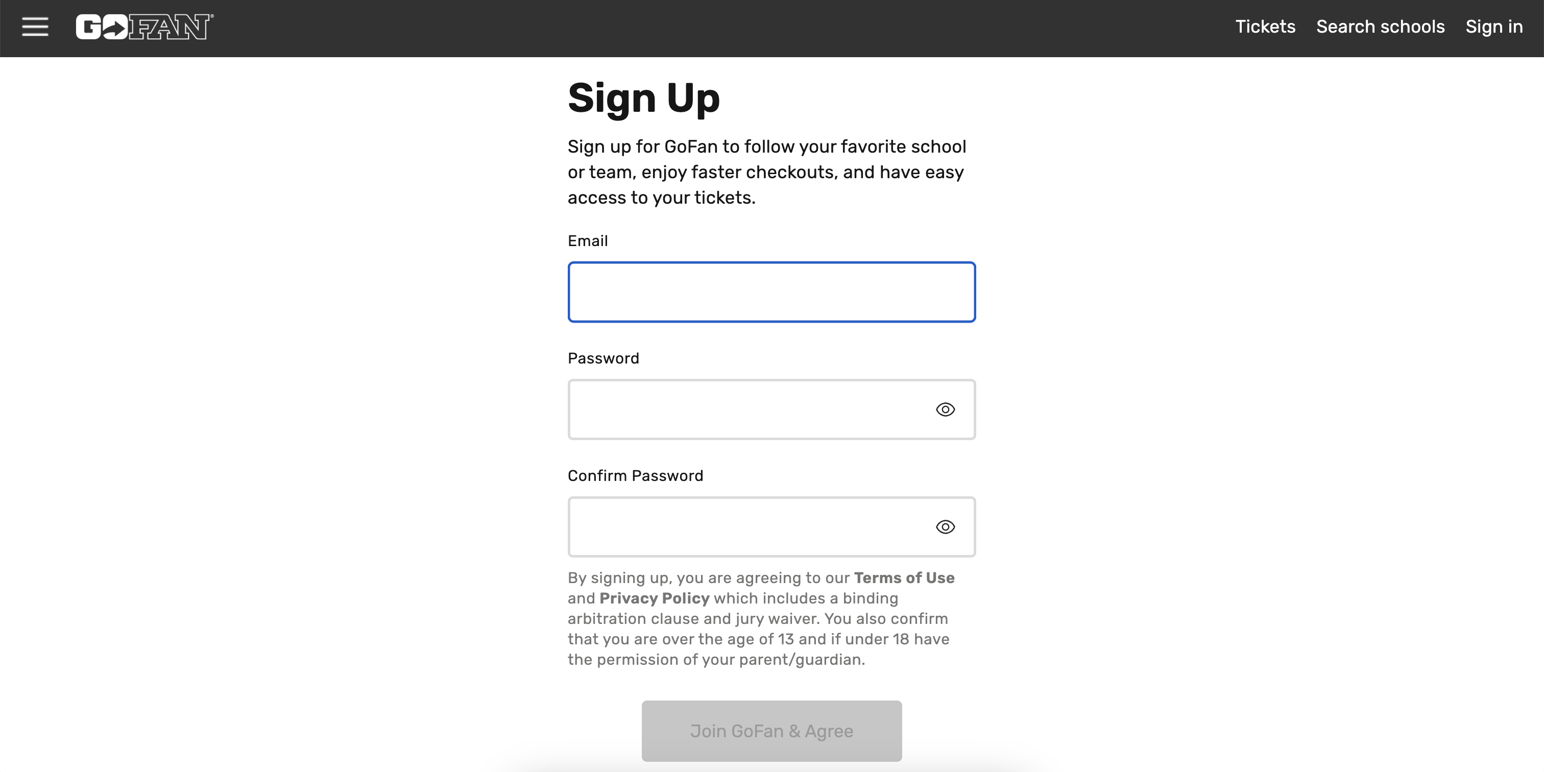 How to Create and Manage an Account on GoFan