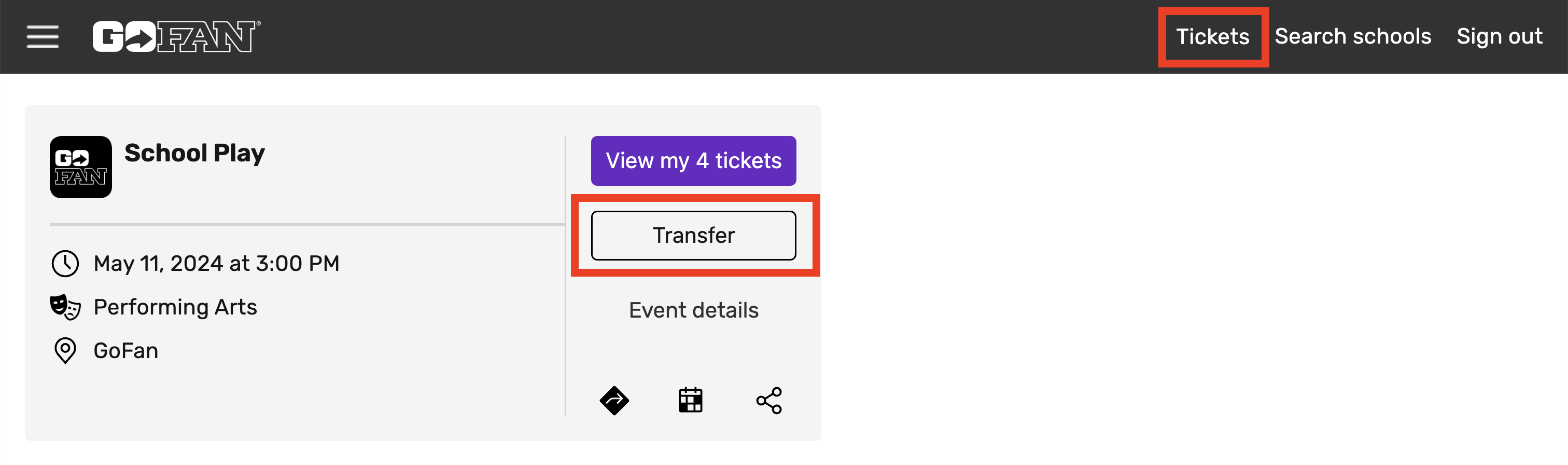 How to Transfer Tickets for Events