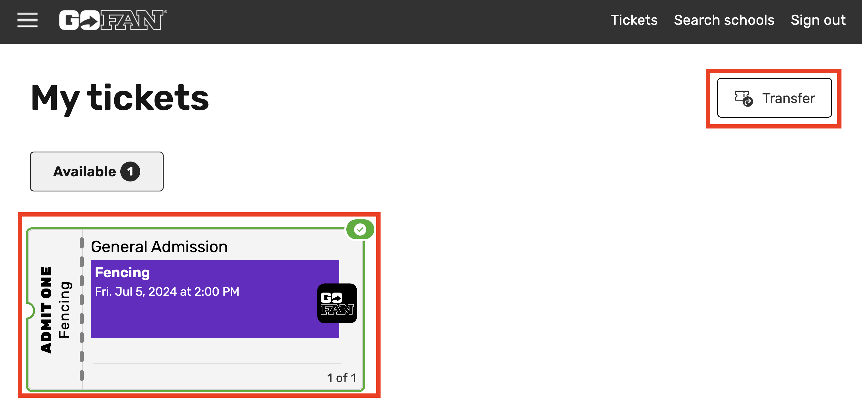 How to Transfer Tickets for Events