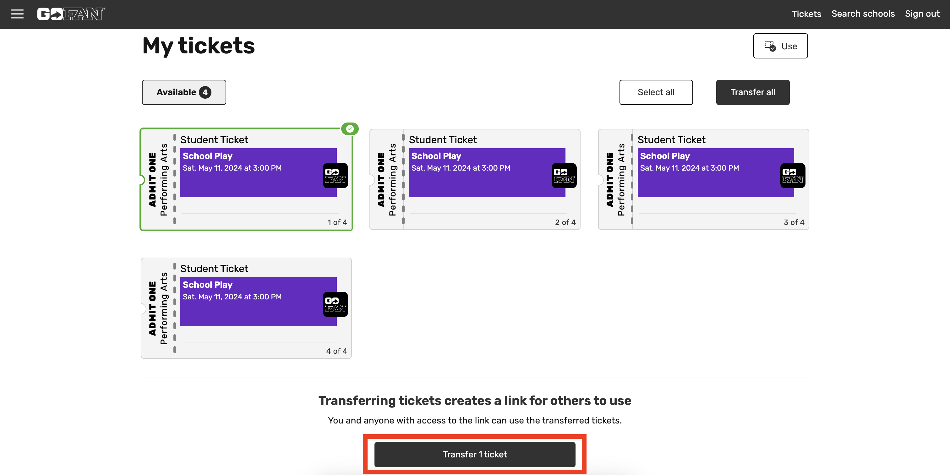 How to Transfer Tickets for Events