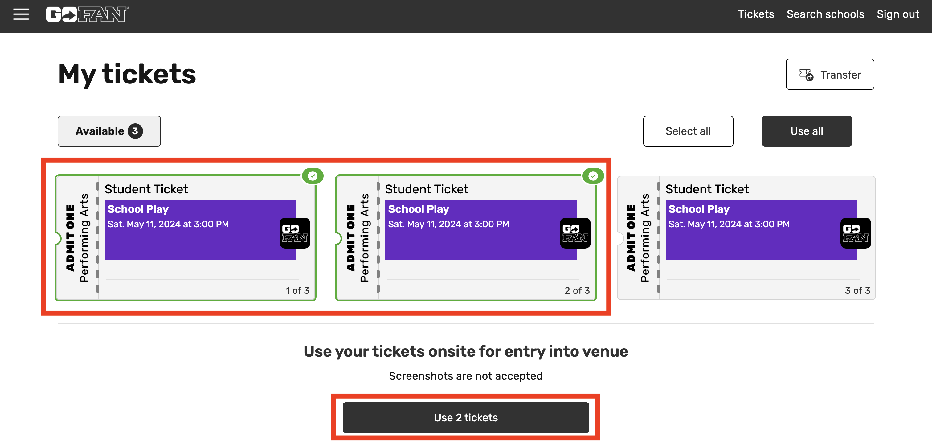 How to Use Tickets for Events