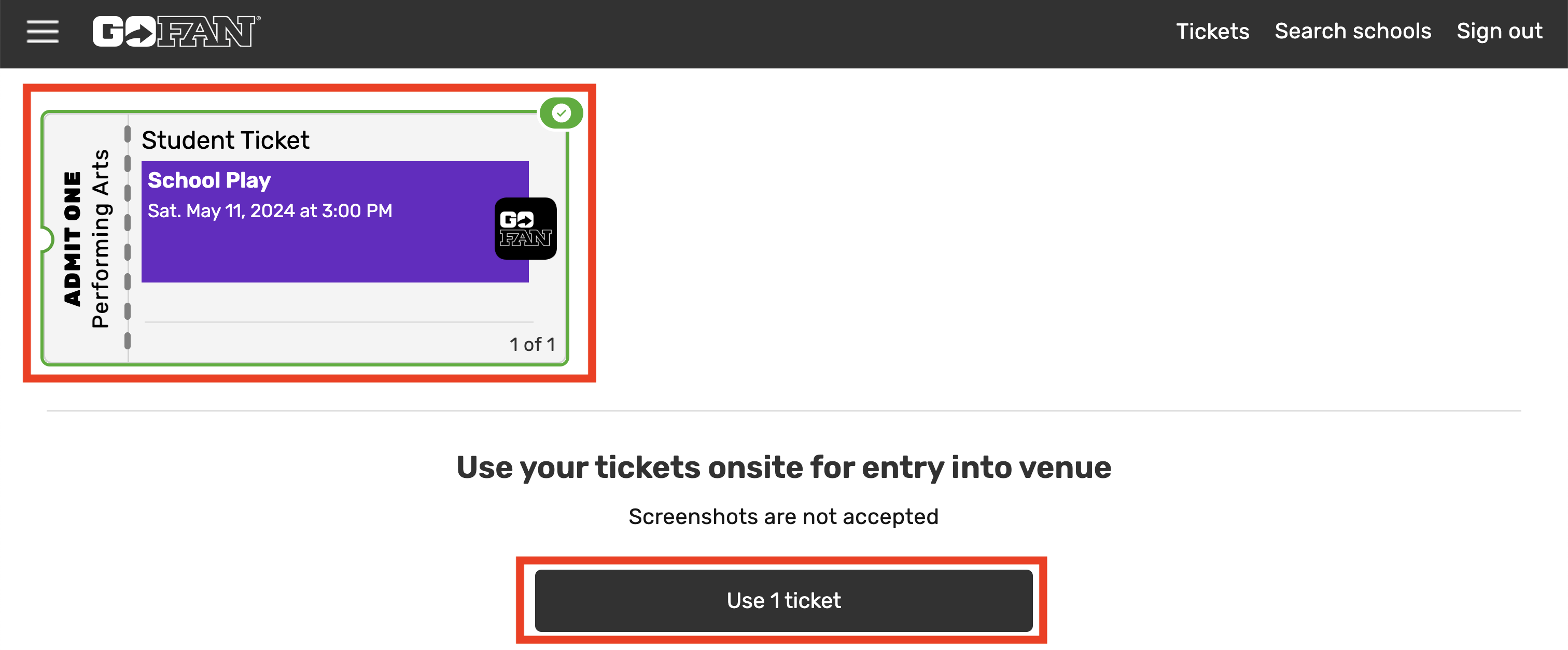 How to Use Tickets for Events